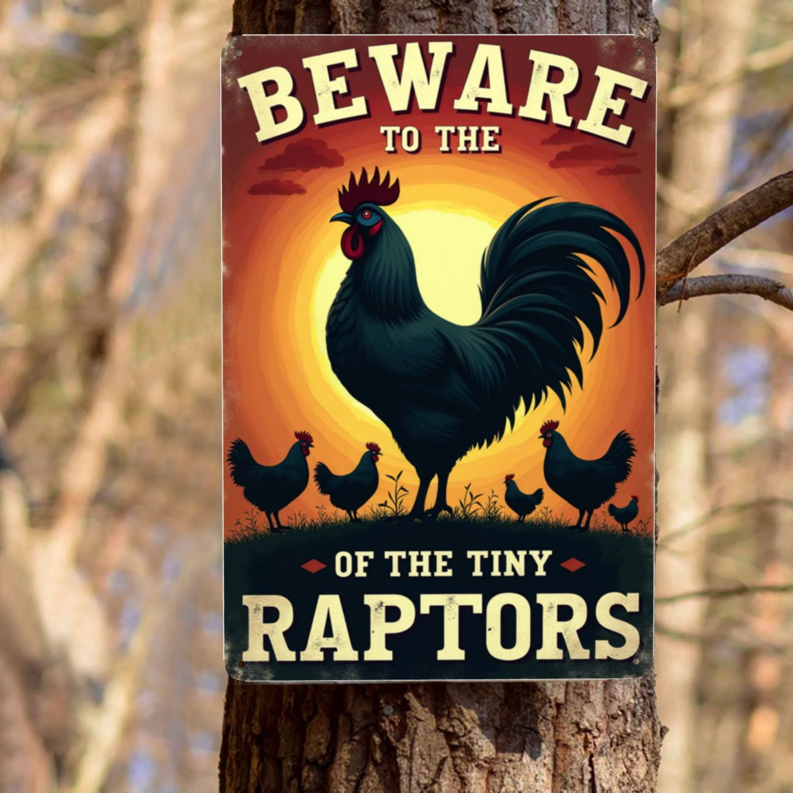 Vintage Tin Sign Metal Sign Funny Gifts For Women Chicken Lovers Farm ...