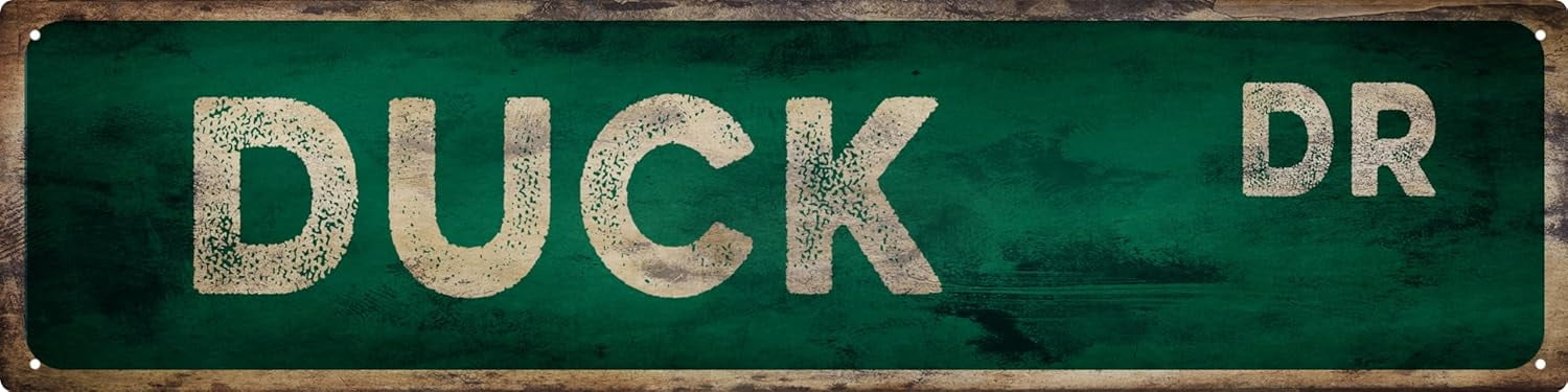 Vintage Tin Sign Retro Metal Duck DR Signs Stylish Wall Art Plaques for ...