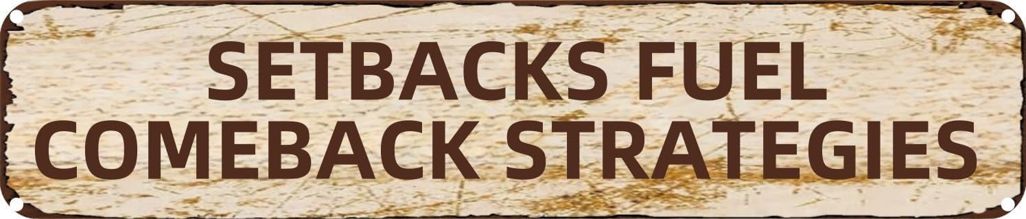 Vintage Tin Sign Retro Metal Wall Decor SETBACKS FUEL COMEBACK ...