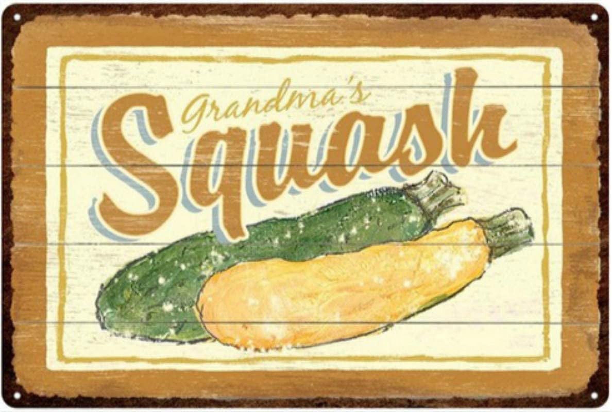 Vintage Tin Sign Squash Metal Wall Panel Retro Art Decoration for Home ...