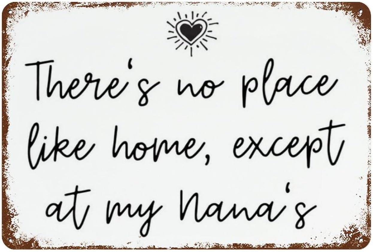 Vintage Tin Signnana Print Nana Prints Nana Birthday Gift Nana Sign ...