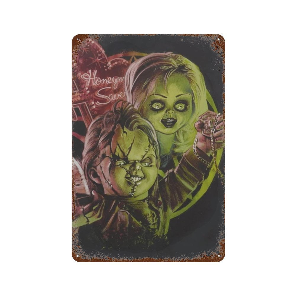 Vintage Tin Signs Bride of Chucky Retro Metal Sign Retro Garage Poster ...