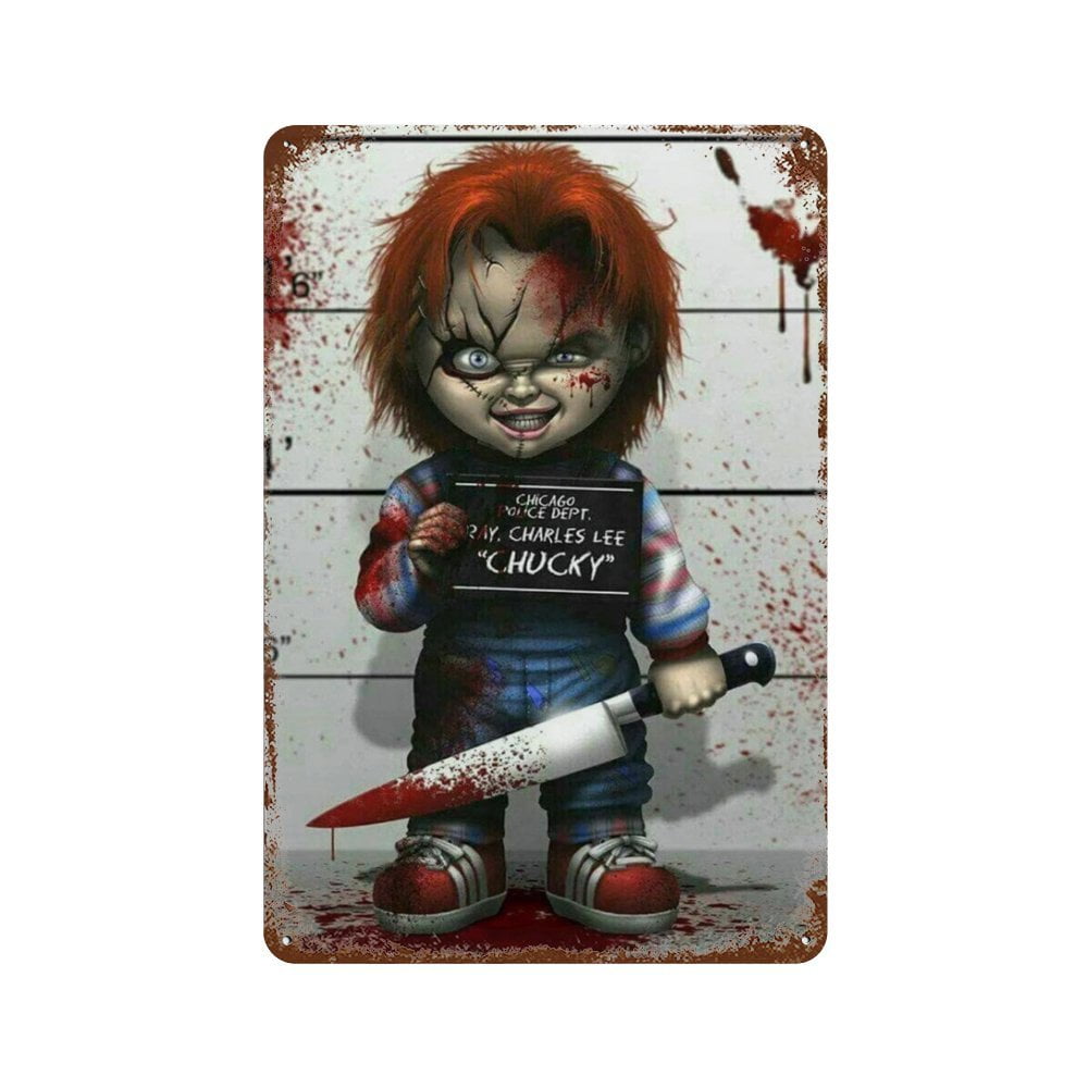 Vintage Tin Signs Bride of Chucky Retro Metal Sign Retro Garage Poster ...