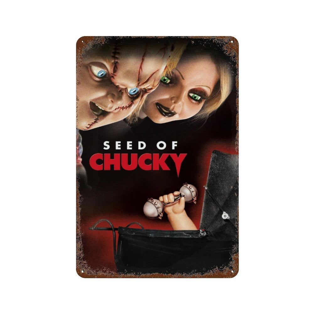 Vintage Tin Signs Bride of Chucky Retro Metal Sign Retro Garage Poster ...