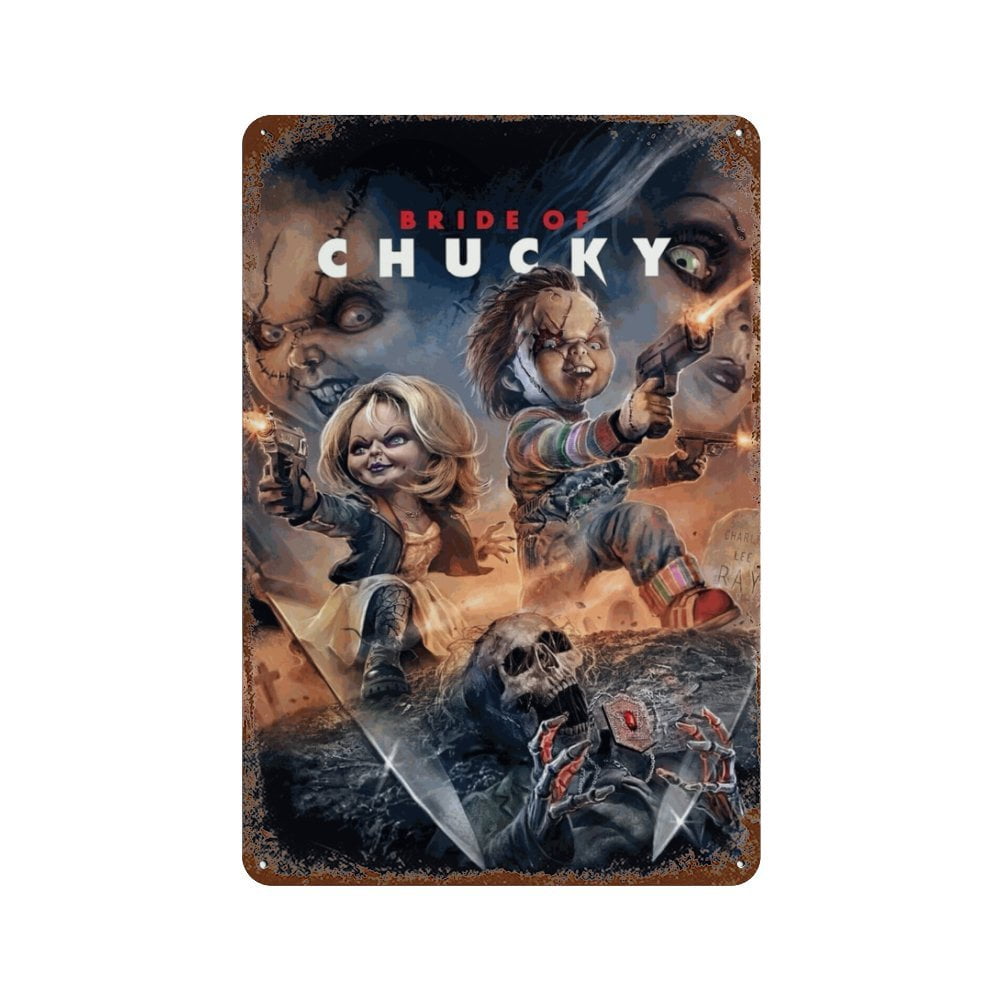 Vintage Tin Signs Bride of Chucky Retro Metal Sign Retro Garage Poster ...