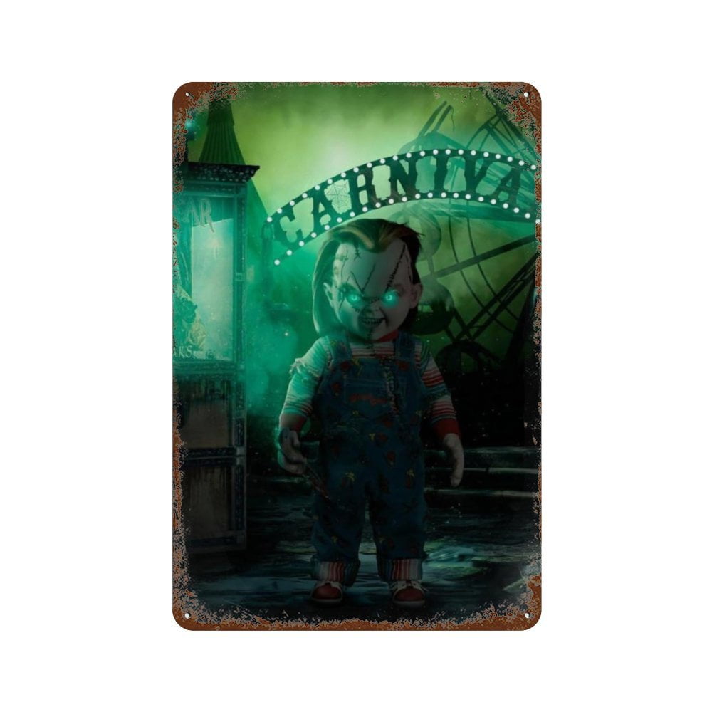 Vintage Tin Signs Bride of Chucky Retro Metal Sign Retro Garage Poster ...