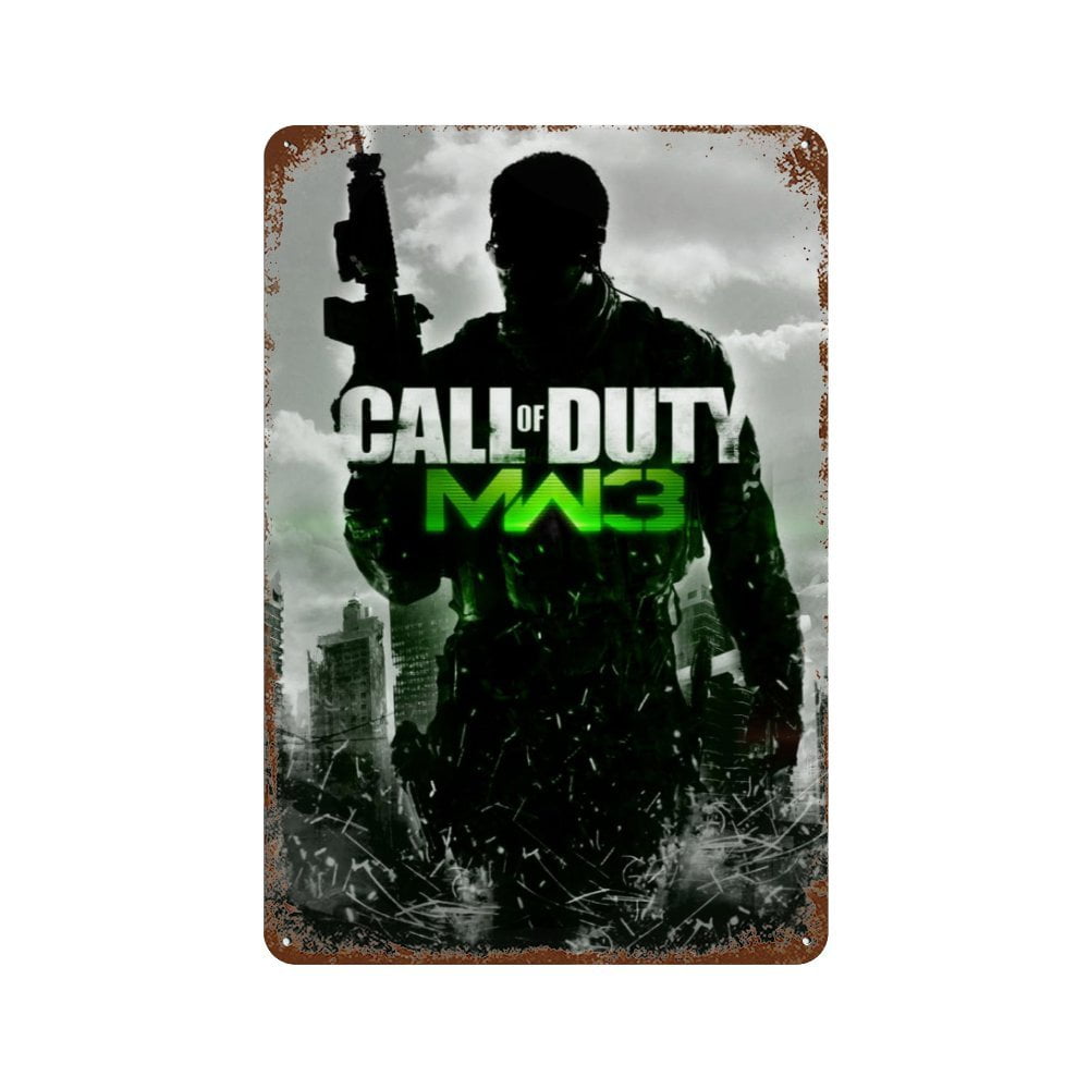 Vintage Tin Signs Call Of Duty Modern Warfare Retro Metal Sign Retro ...