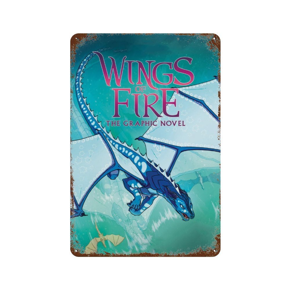Vintage Tin Signs Dragon Wings Of Fire Retro Metal Sign Retro Garage ...