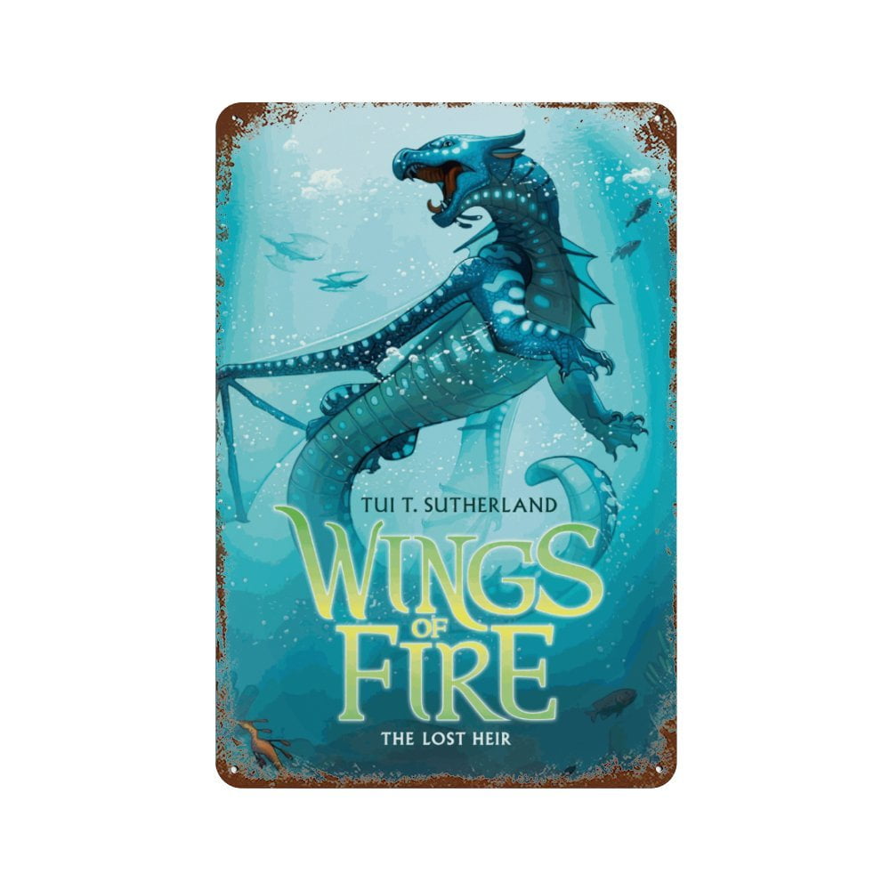 Vintage Tin Signs Dragon Wings Of Fire Retro Metal Sign Retro Garage ...