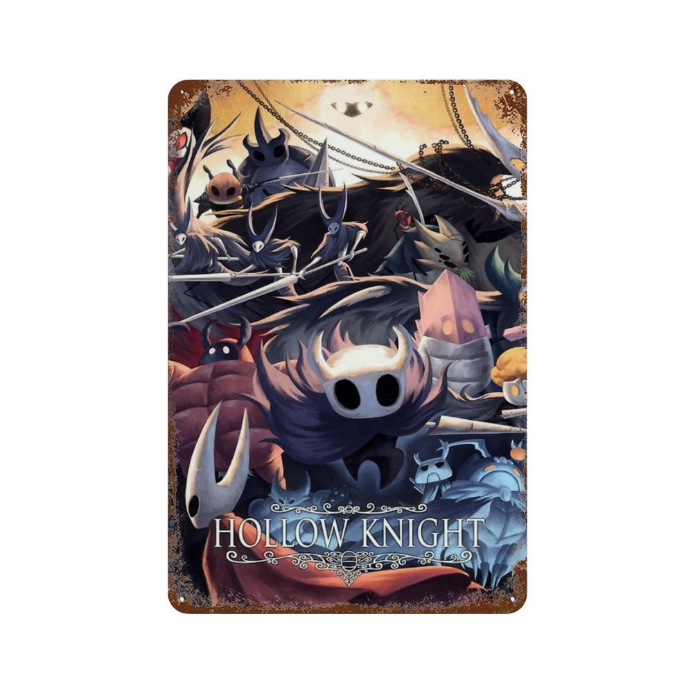 Vintage Tin Signs Hollow Knight Retro Metal Sign Retro Garage Poster ...