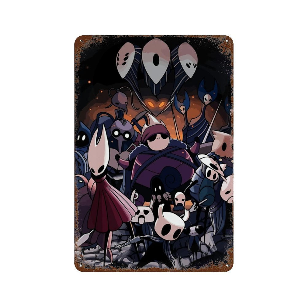 Vintage Tin Signs Hollow Knight Retro Metal Sign Retro Garage Poster ...