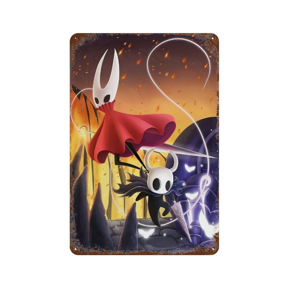 Vintage Tin Signs Hollow Knight Retro Metal Sign Retro Garage Poster ...