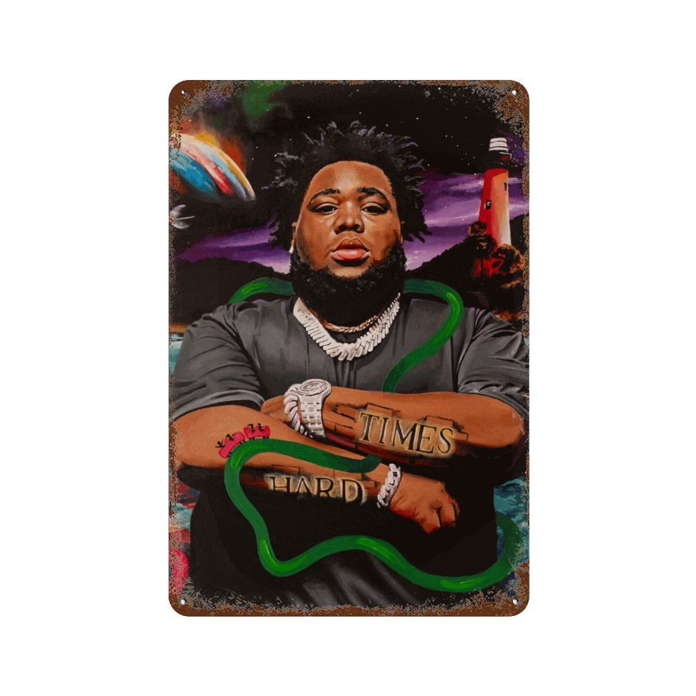 Vintage Tin Signs Rod Wave Retro Metal Sign Retro Garage Poster Bar ...