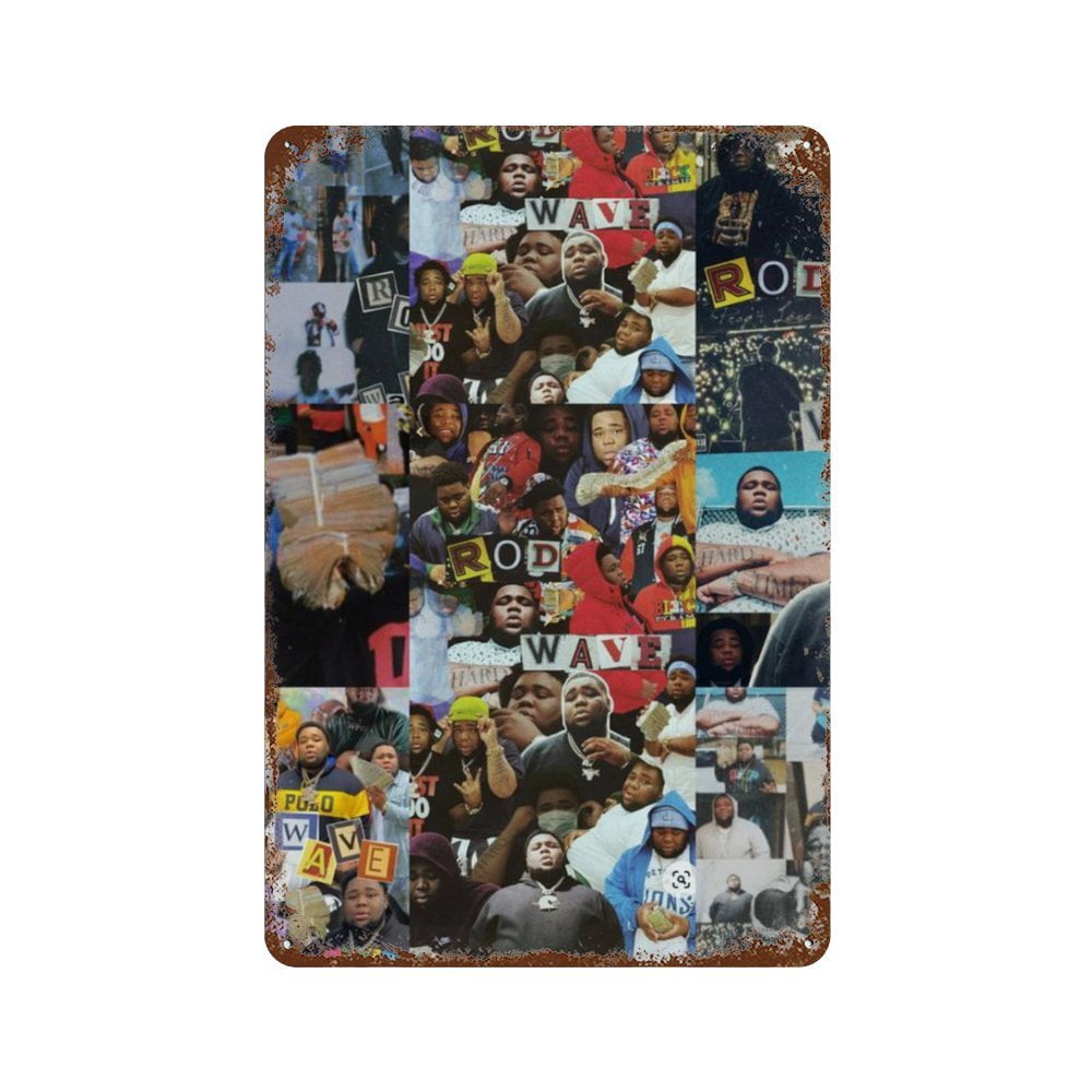 Vintage Tin Signs Rod Wave Retro Metal Sign Retro Garage Poster Bar ...