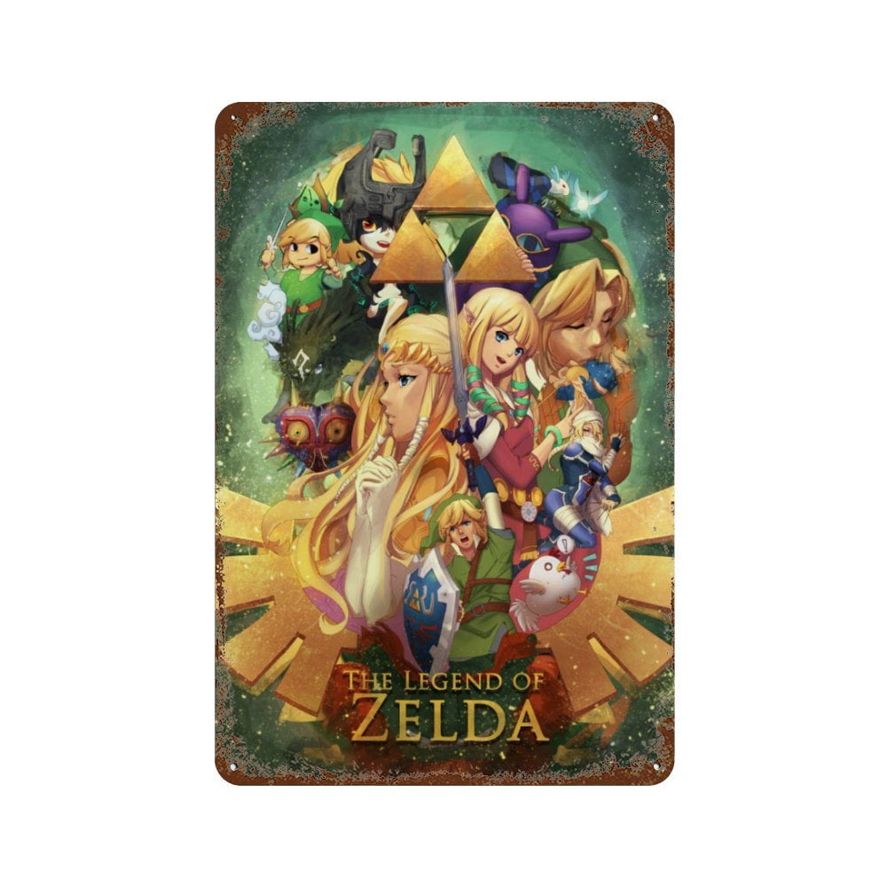 Vintage Tin Signs The Legend of Zelda Retro Metal Sign Retro Garage ...