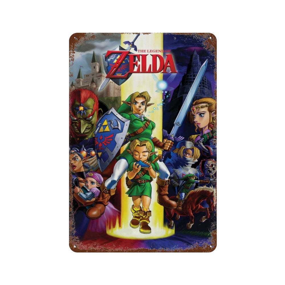 Vintage Tin Signs The Legend of Zelda Retro Metal Sign Retro Garage ...