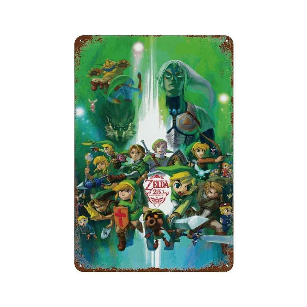 Vintage Tin Signs The Legend of Zelda Retro Metal Sign Retro Garage ...