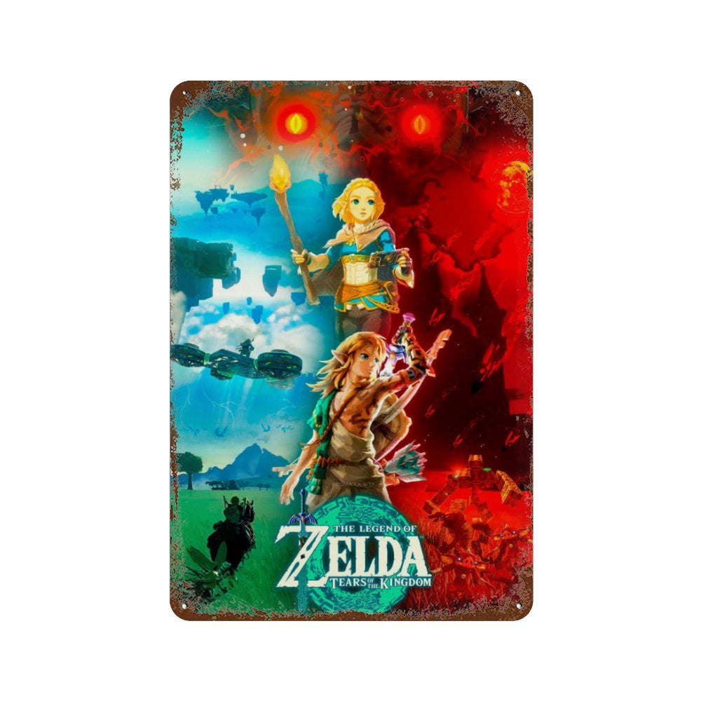 Vintage Tin Signs The Legend of Zelda Retro Metal Sign Retro Garage ...