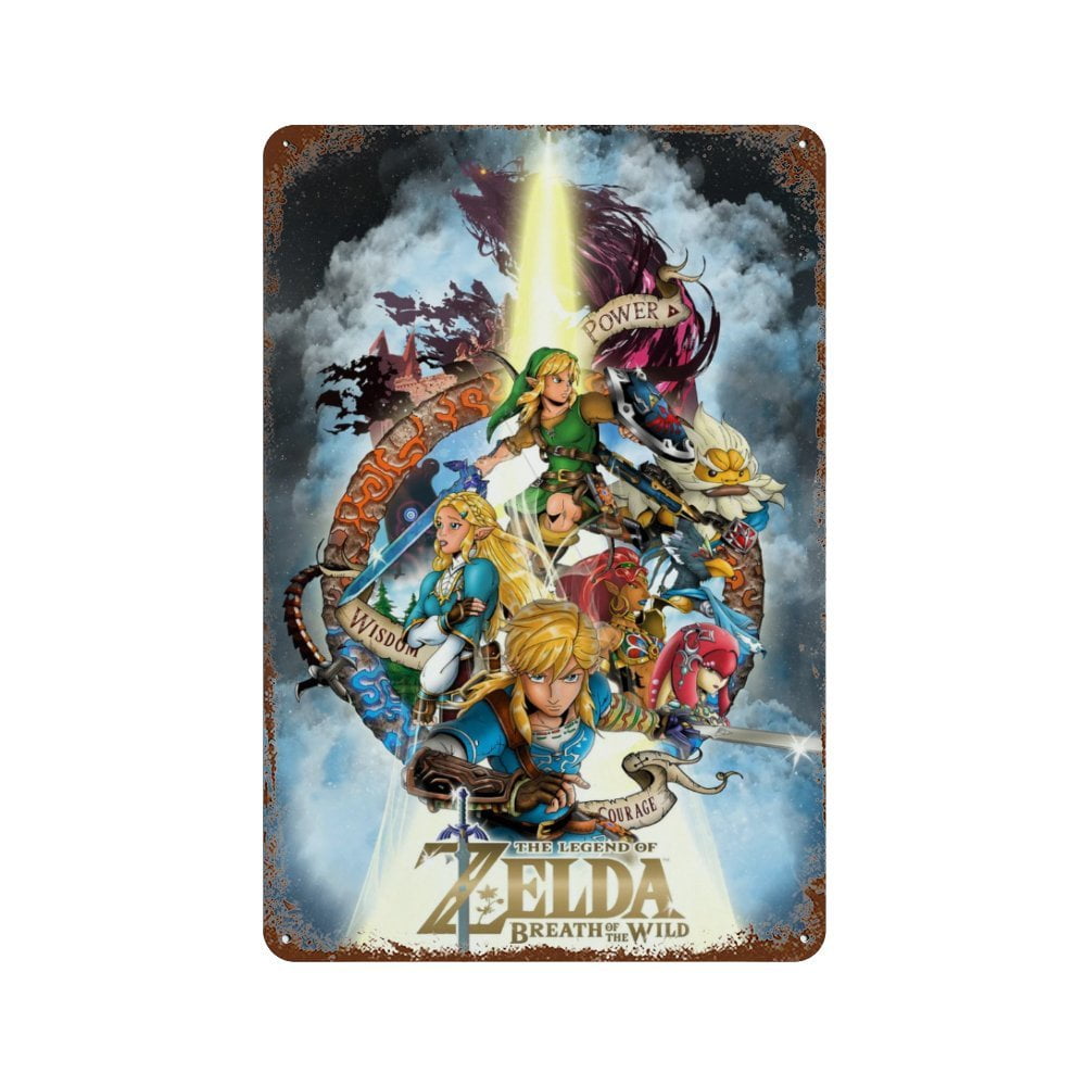 Vintage Tin Signs The Legend of Zelda Retro Metal Sign Retro Garage ...