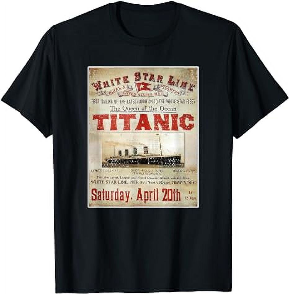 Vintage Titanic Swim Team 1912 Gifts Swimming Cruise Lovers T-Shirt ...