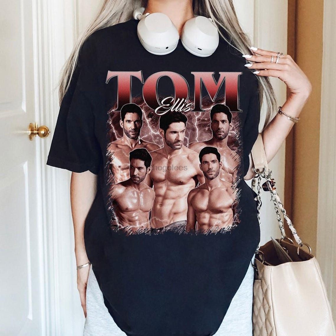 Vintage Tom Ellis Homage Shirt Tom Ellis Homage Tshirt Tom Ellis Fan Tees Tom Ellis Retro 90s ...