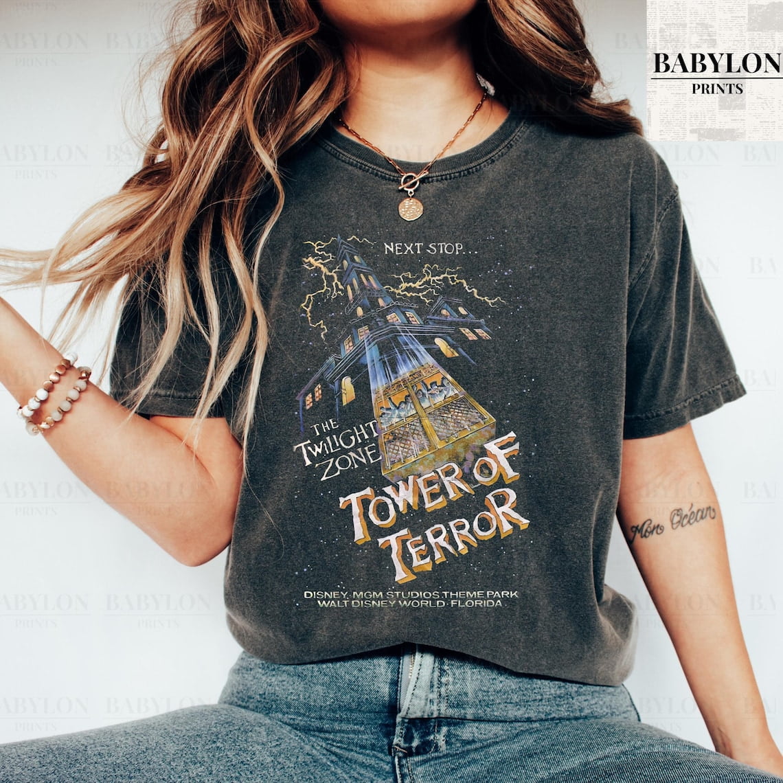 Vintage Tower Of Terror Shirt, Disney Rides Shirt, Hollywood Studios ...