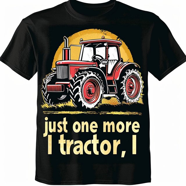 Vintage Tractor Lover Tee Retro Farming Design Unique Gift Idea Men's ...