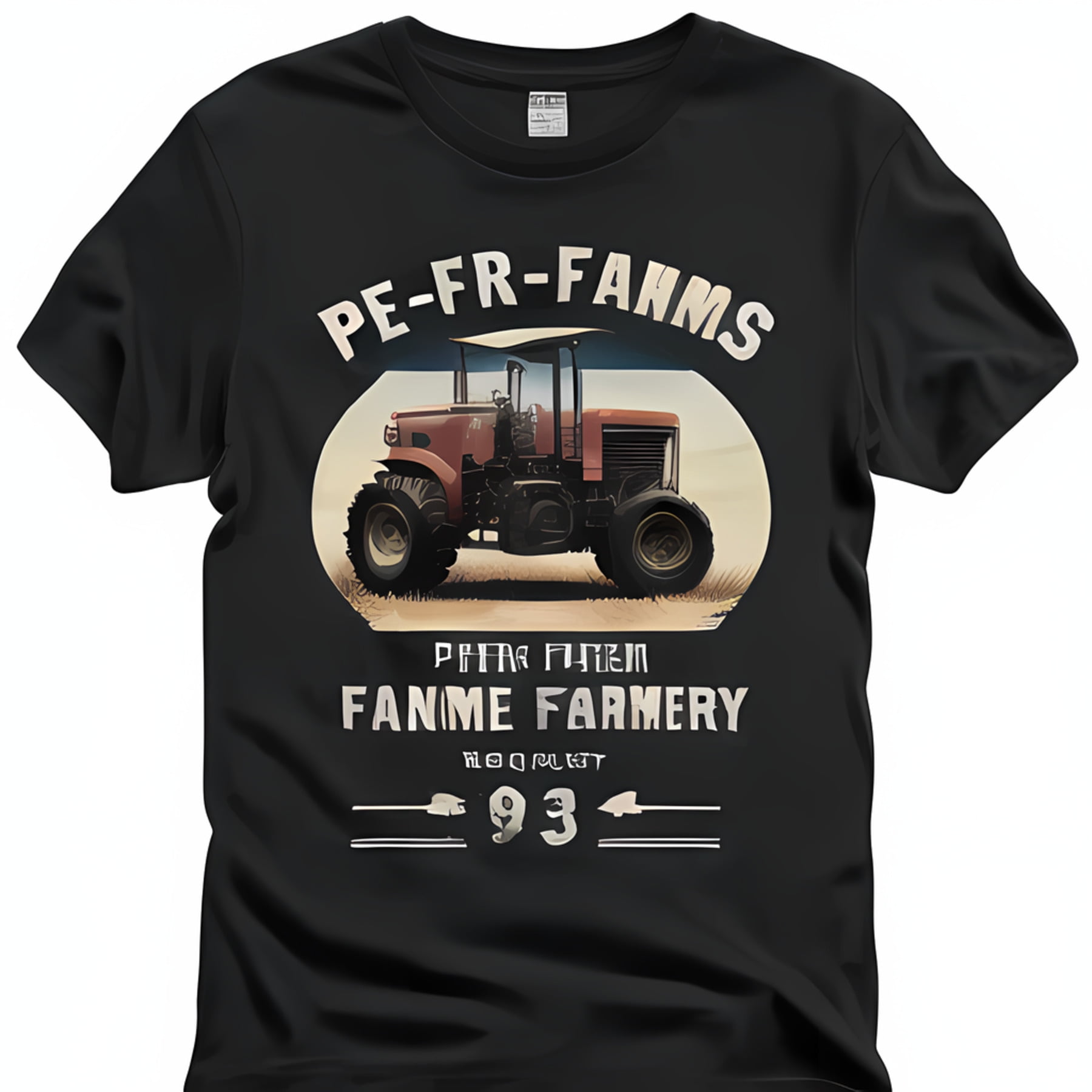 Vintage Tractor Retro T-Shirt Design PE Bark & FAN FinNa F Endangered ...