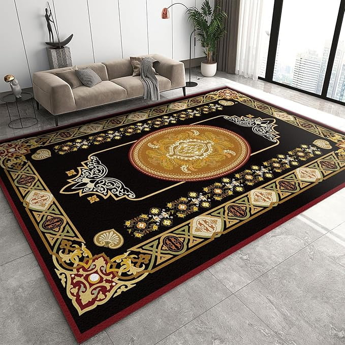 Vintage Tradition Bohemian Art Rugs, Boho Luxury Brown Black Red ...