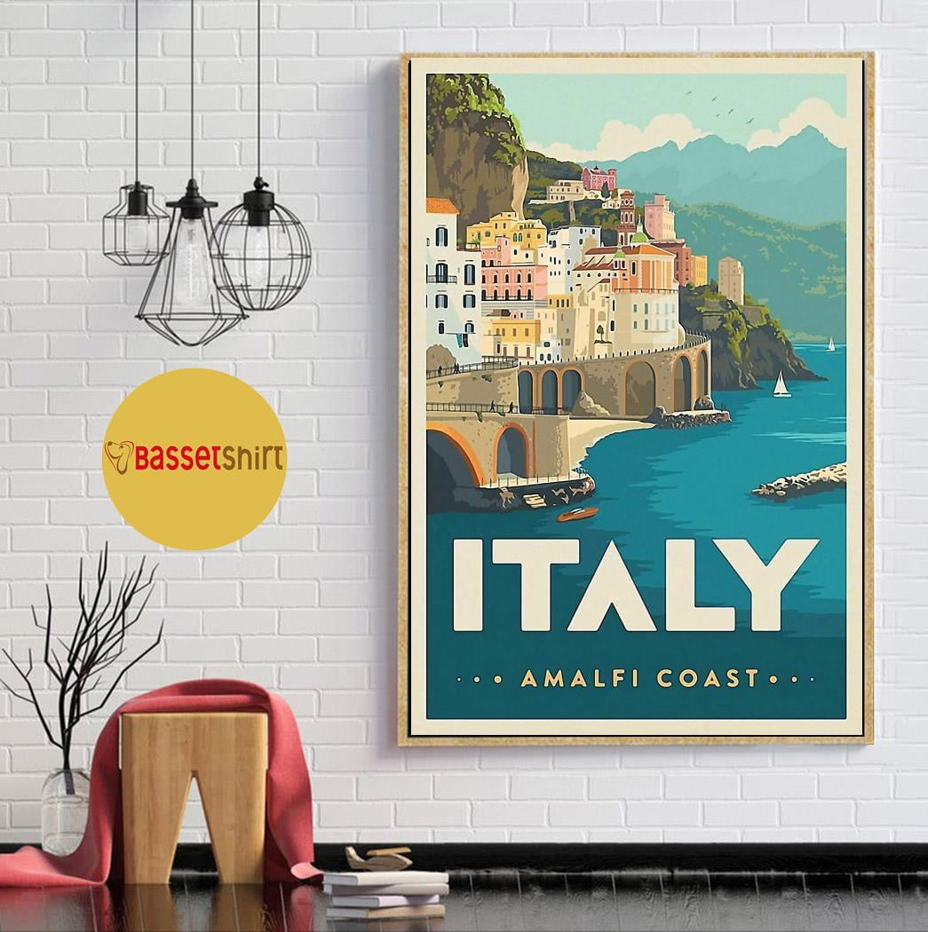 Vintage Travel Italy Amalfi Coast poster 16 x 24 Inch Poster - Walmart.com