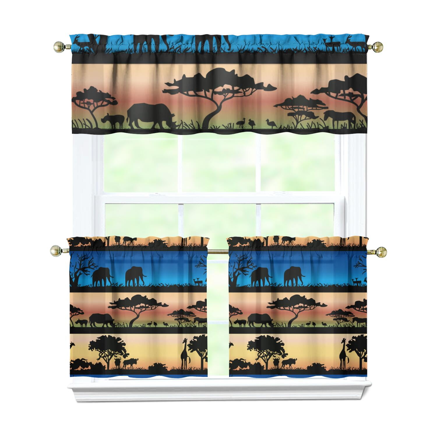 Vintage Travel Kitchen Curtains Set - Fashion Paris Girly Pink Tier and ...