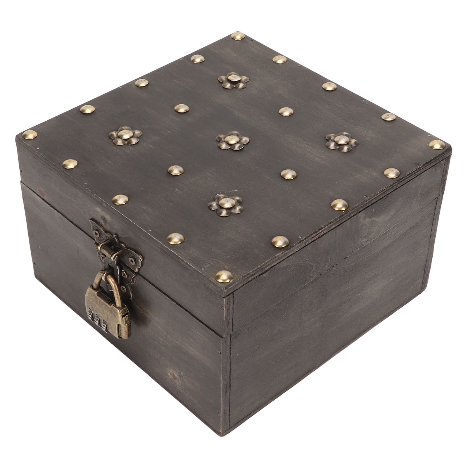 Vintage Treasure Box with Combination Lock Handcraft Exquisite ...