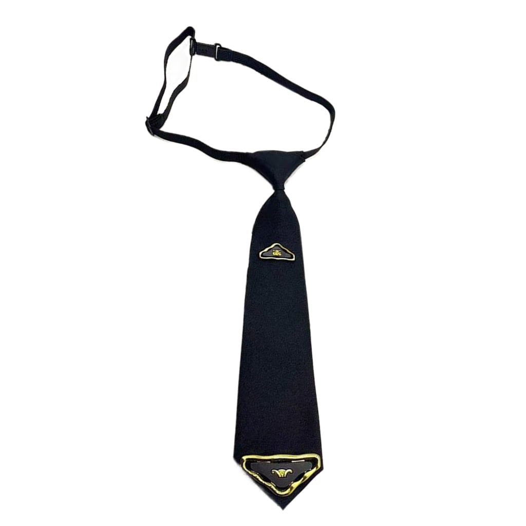 Vintage Triangular Charm Pre Tied Tie Campus School Uniform Adjustable ...