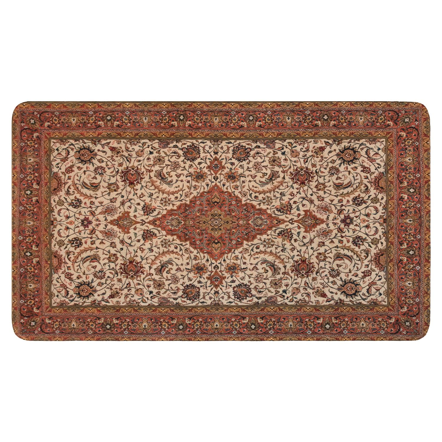 Vintage Tribal 17x30in Area Rug - Small Non-Slip Distressed Doormat ...