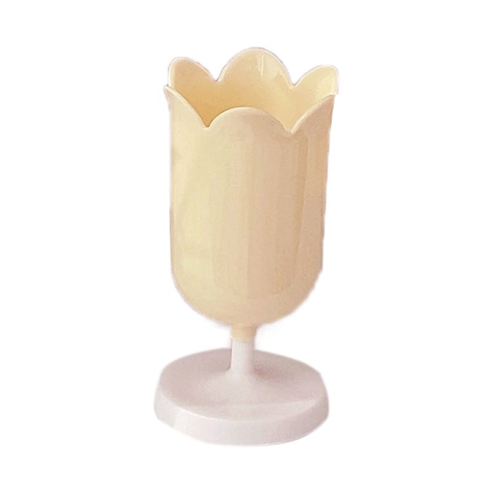 Vintage Tulip Pen Holder - Innovative Photo Props for Office, Study Room, and Home (Yellow ...