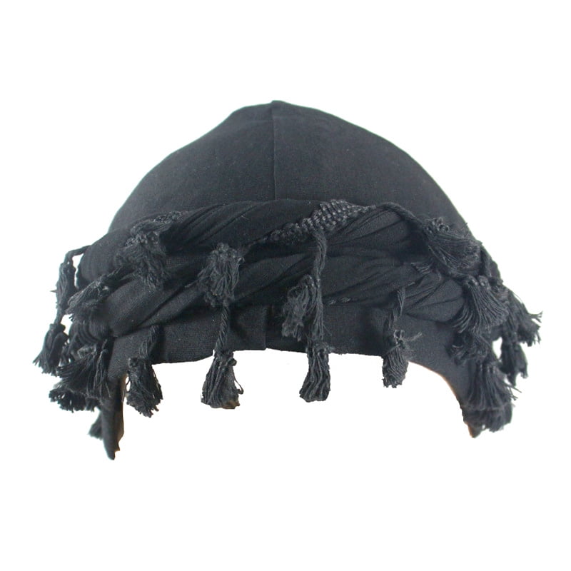 Vintage Twist Head Wraps Durag with Tassel Men's Hip Hop Pullover Hat ...