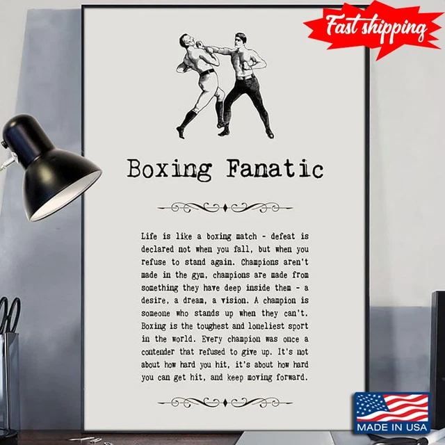 Vintage Two Boxers Boxing Boxing Fanatic Life Is Like A Boxing NO ...