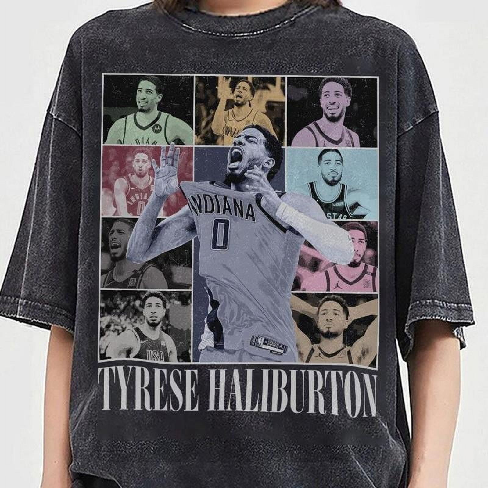 Vintage Tyrese Haliburton Shirt, Indiana Basketball Bootleg 90s Shirt ...