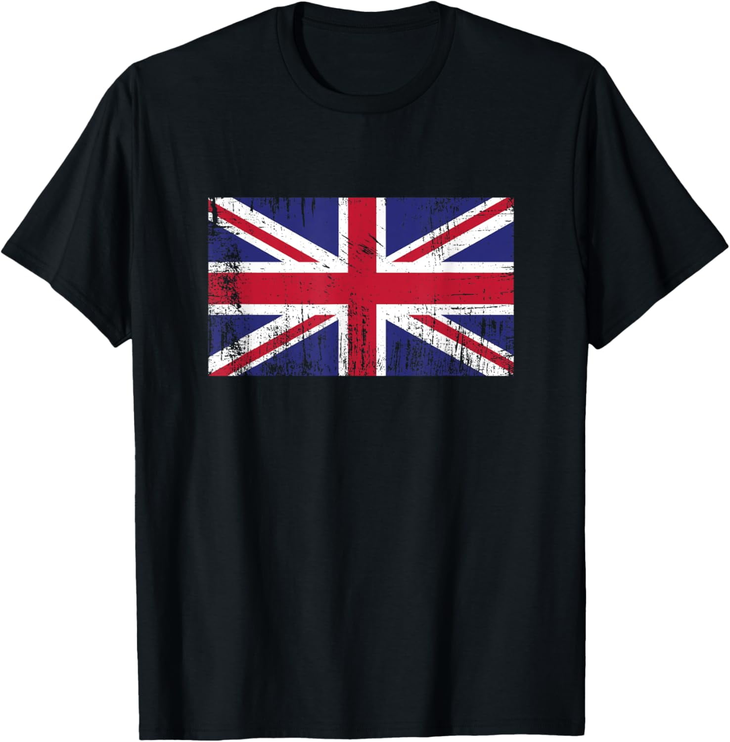 Vintage UK Banner Fan United Kingdom Flag Union Jack Retro T-Shirt ...