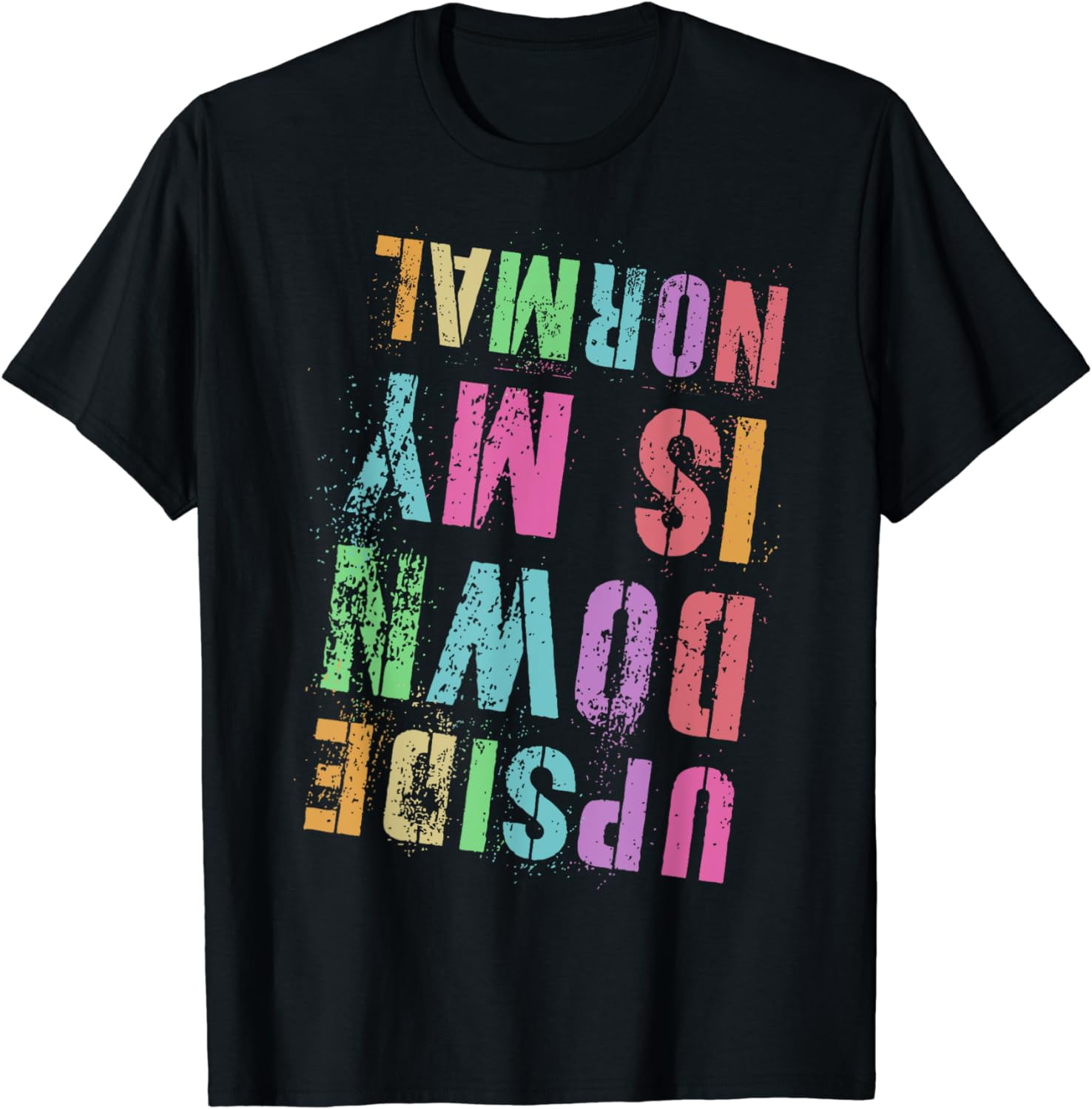 Vintage UPSIDE DOWN IS MY NORMAL Gymnastics Tumbling Tumble T-Shirt ...