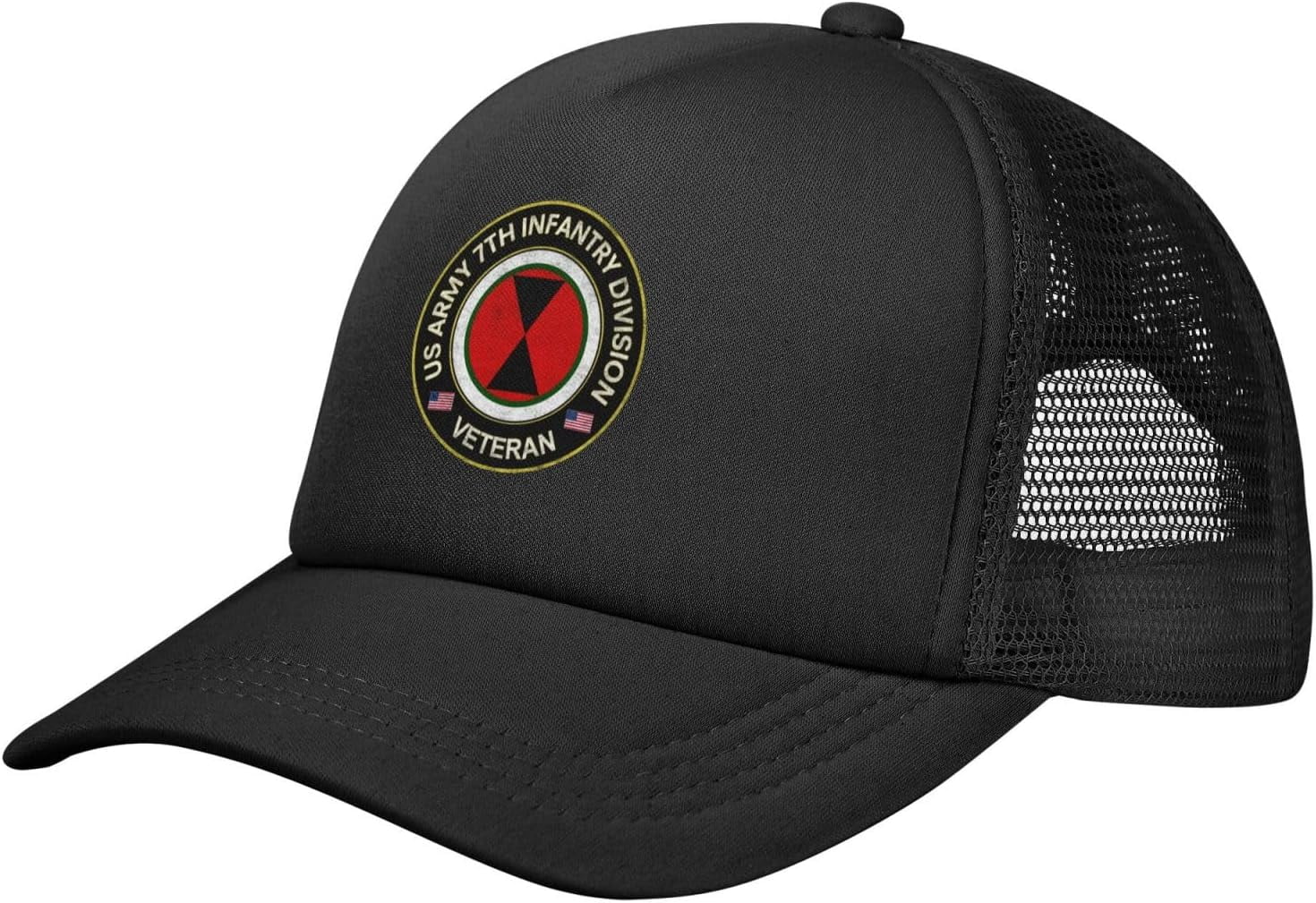 Vintage US Army Veteran 7th Infantry Division Seal Baseball Cap ...