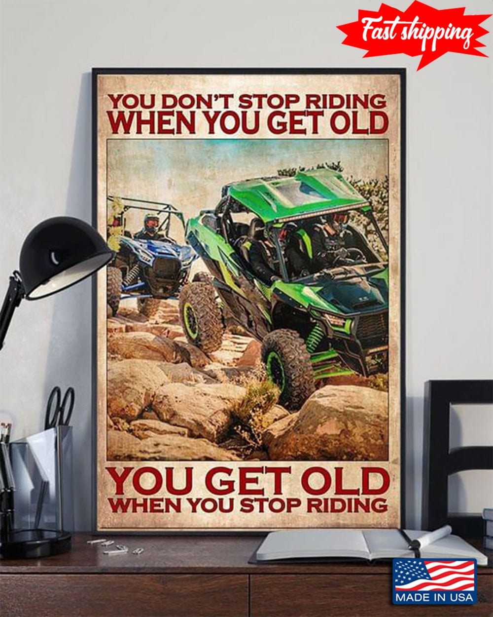 Vintage UTV Trail Riding You Don’t Stop Riding When You Get Old You Get ...
