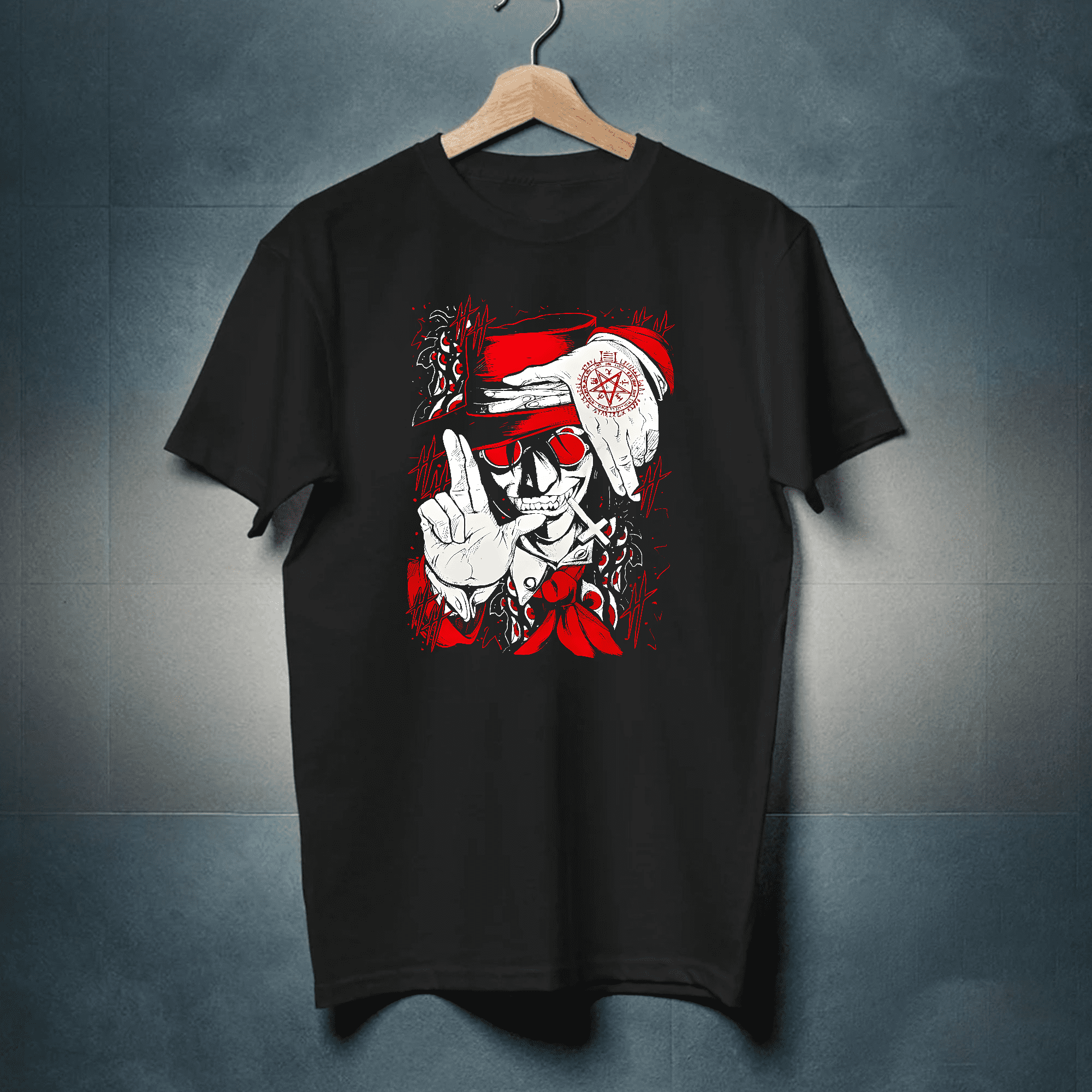 Vintage Ultimate Vampire Anime Lovers Hellsing Alucard Face Hell Sing ...