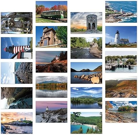 Vintage United States Maine Landscape Postcards Pack 20pc/Set Postcards ...