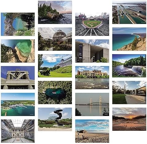 Vintage United States Michigan Landscape Postcards Pack 20pc/Set ...