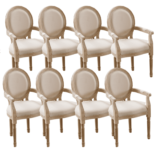 Vintage Upholstered Antique Painting Linen Barstools, Retro Dining ...