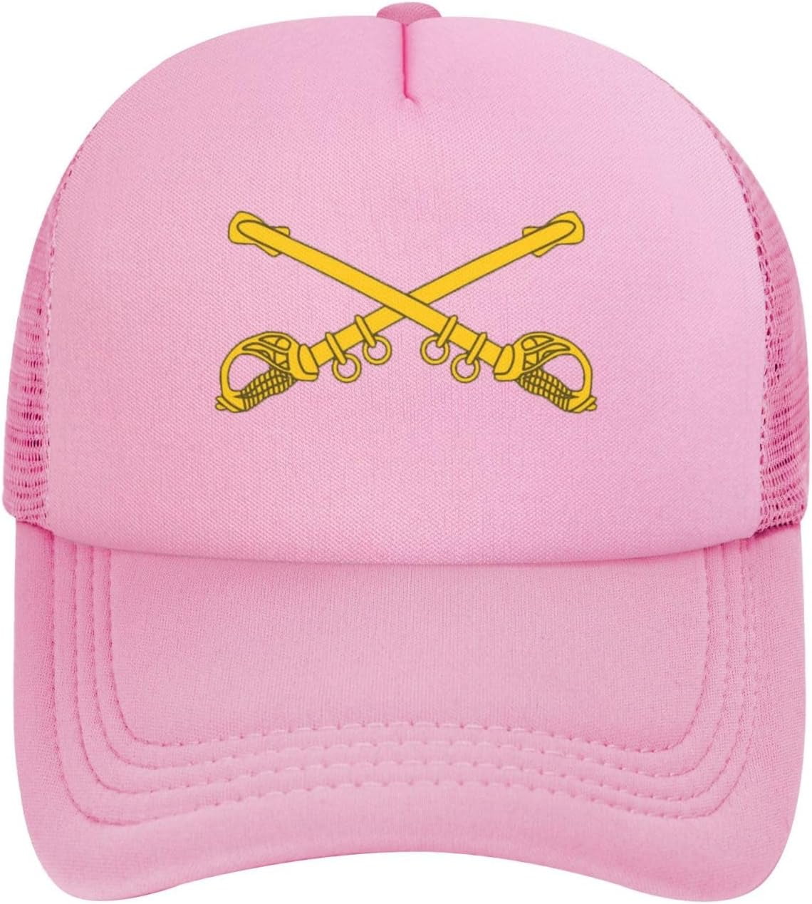 Vintage Us Cavalry Branch Insignia Adjustable Outdoor Adult Mesh ...