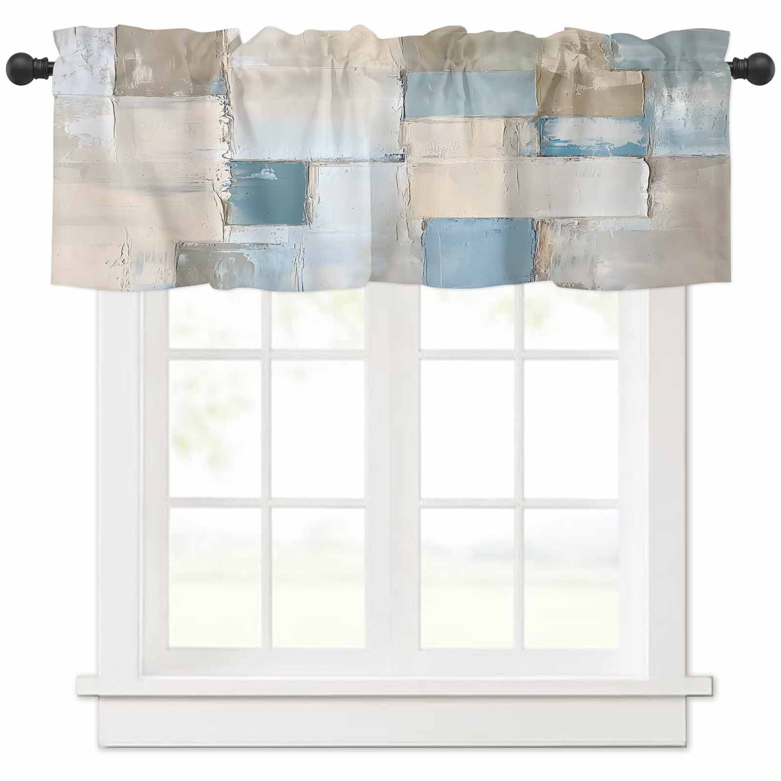 Vintage Valances for Windows Farmhouse Kitchen Curtains Valances Rod ...