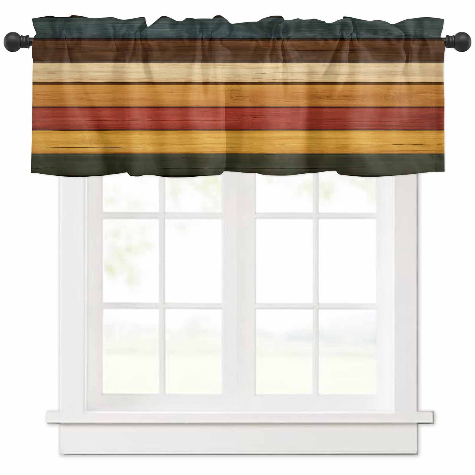 Vintage Valances for Windows Farmhouse Kitchen Curtains Valances Rod ...