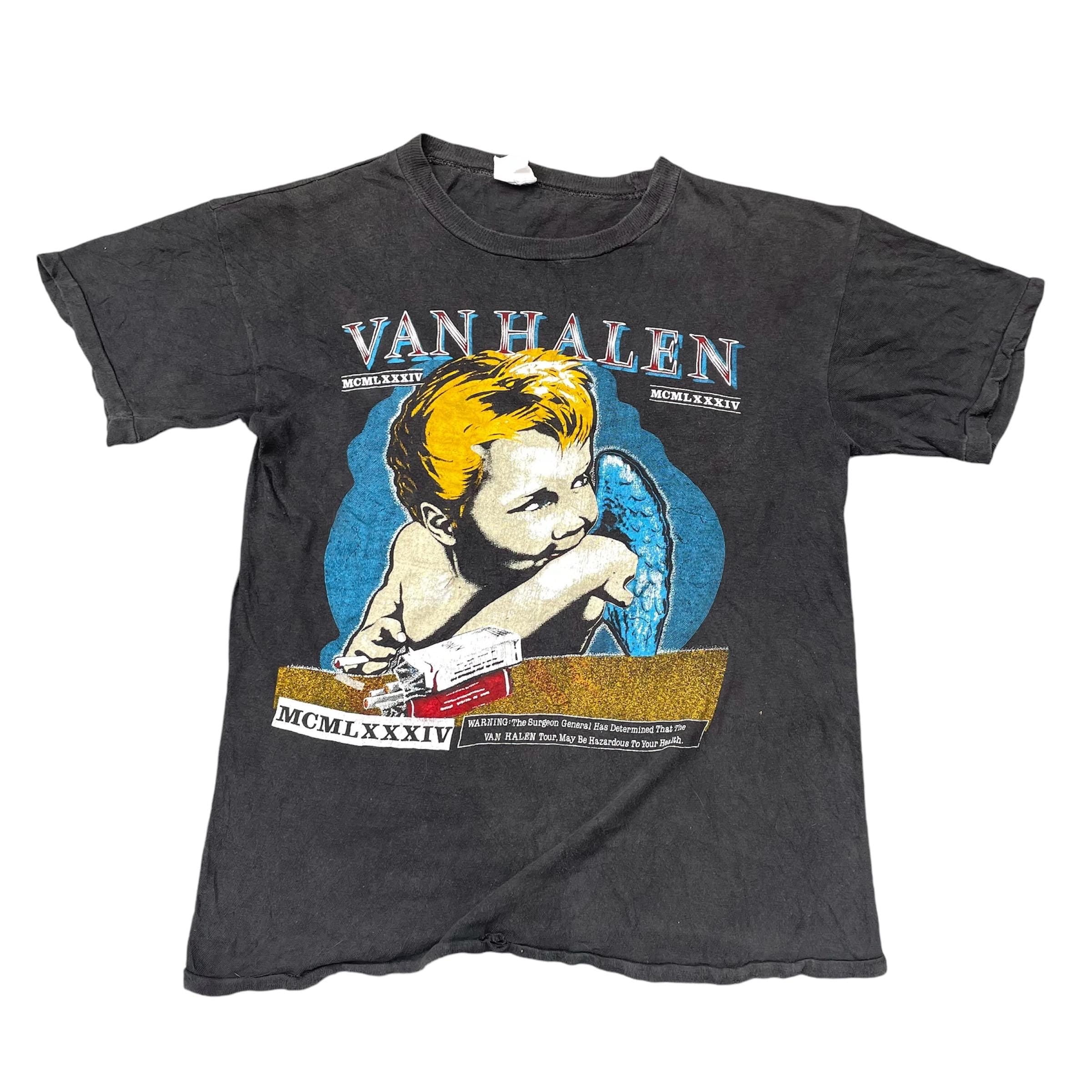 Vintage Van Halen T-Shirt / Rock Band Shirt / World Tour 1984 / Concert ...